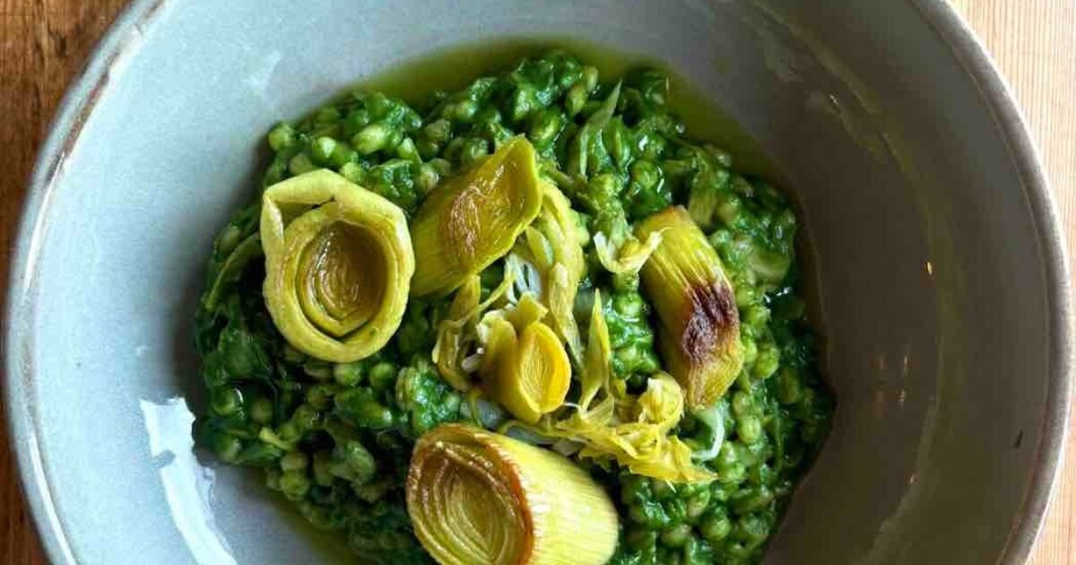 Barley Risotto with Confit Garlic & Leek | Groobarb's Wild Farm