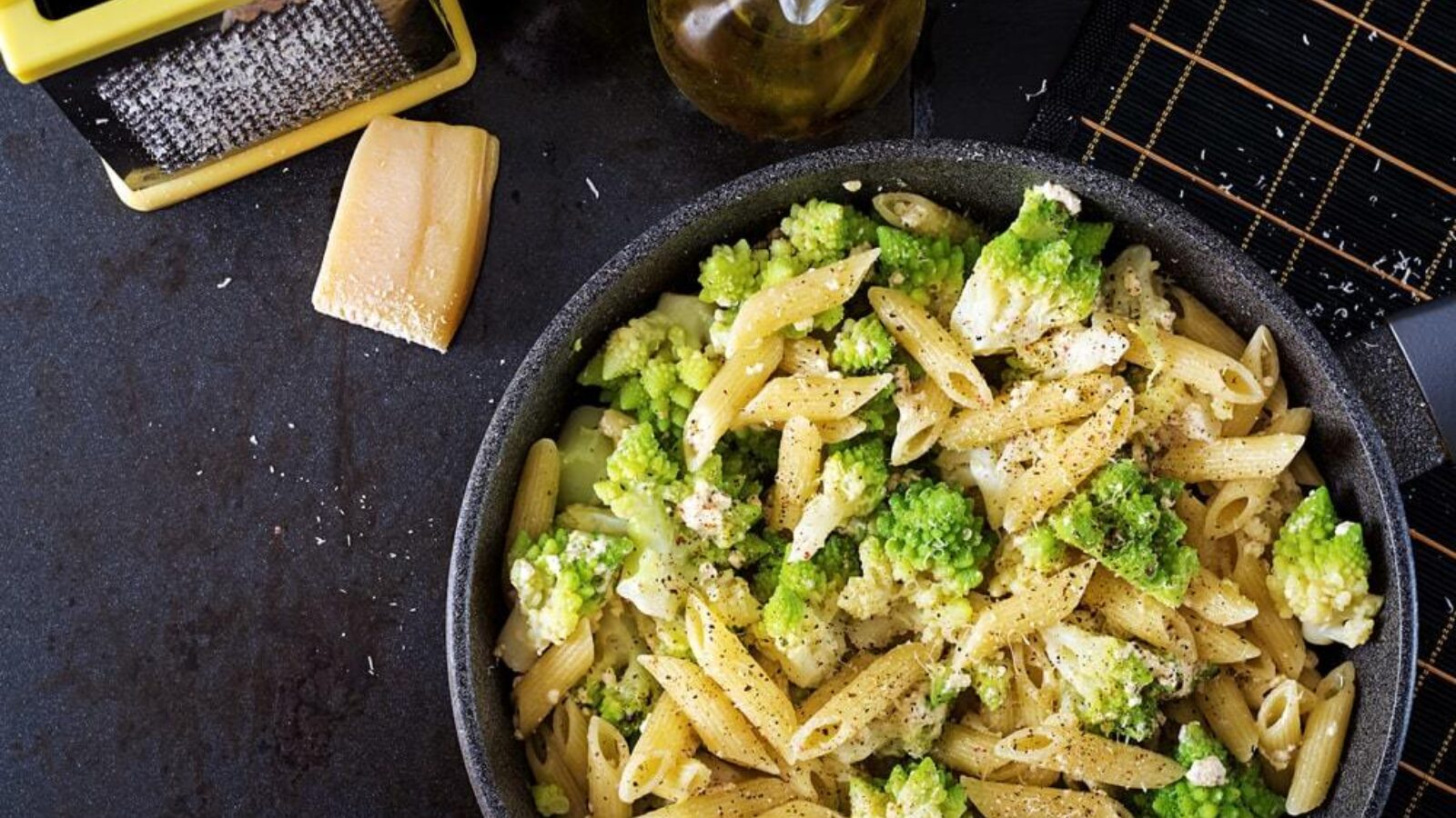 Roasted Romanesco Pasta | Groobarb's Wild Farm