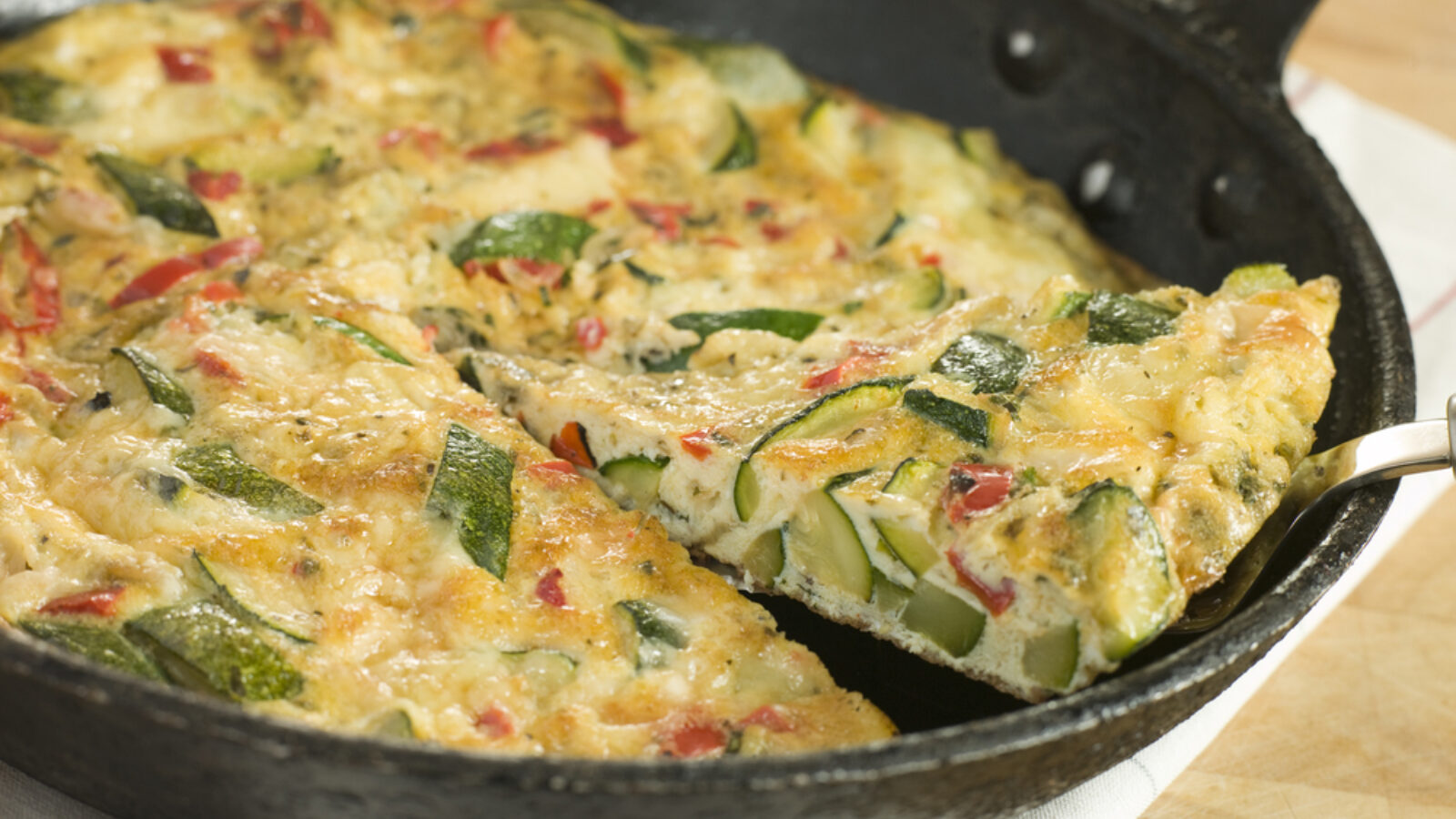 Courgette & Feta Frittata | Groobarb's Wild Farm